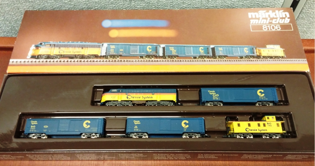 Marklin 8106 Chessie Set: z.scale.hobo