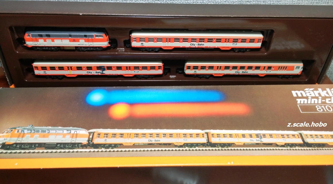 Marklin 8107 Commuter Train Set City Bahn: z.scale.hobo