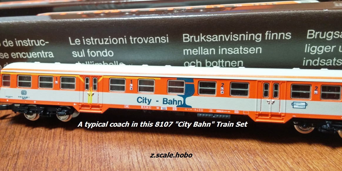 Marklin 8107 Commuter Train Set City Bahn: z.scale.hobo