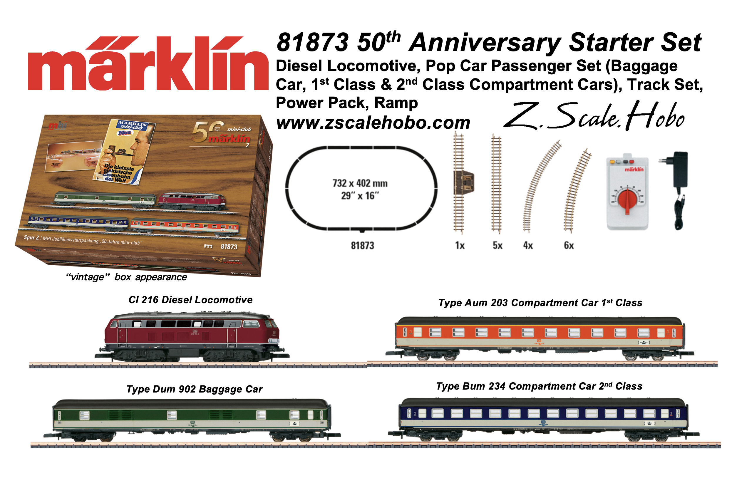 MARKLIN 81873 50th Starter Set : z.scale.hobo
