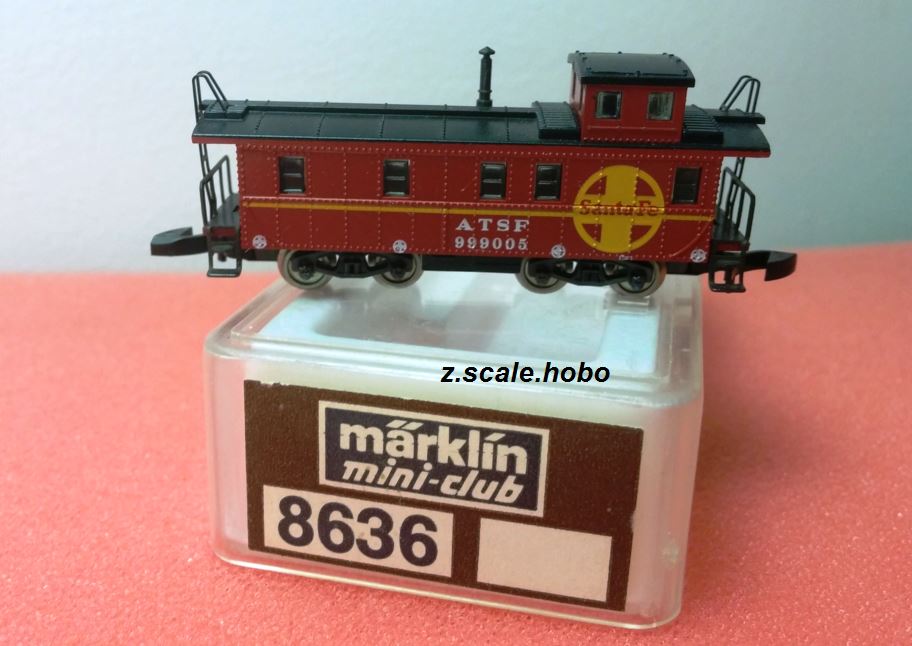 MARKLIN 8636 ATSF Caboose: z.scale.hobo