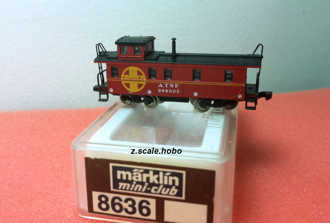 MARKLIN 8636 ATSF Caboose: z.scale.hobo