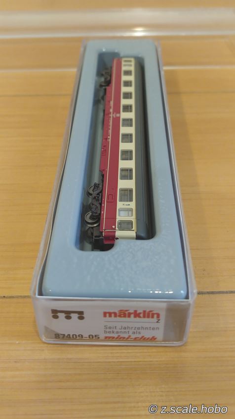 MARKLIN 87409-05 DB 1st Class Avmz 207 red/ivory: z.scale.hobo