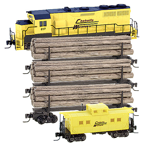 MTL Chehalis Western GP-35 Log Car Set: z.scale.hobo